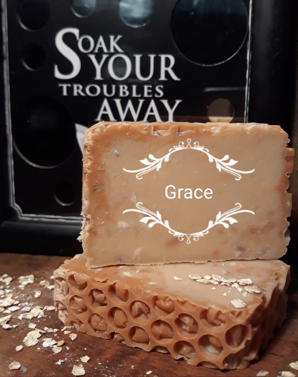 Moisturizing Oatmeal,milk,honey Goat Milk Soap- Grace l Soap Addiction